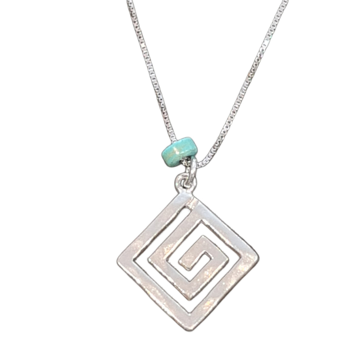 Greek Key Turquoise necklace – Jurnii